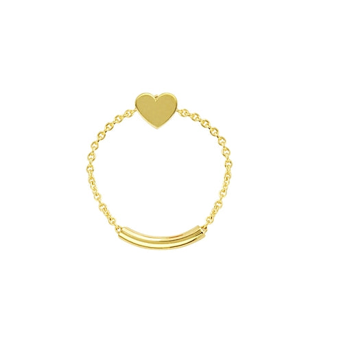 Heart Chain Ring – Jewel Princess