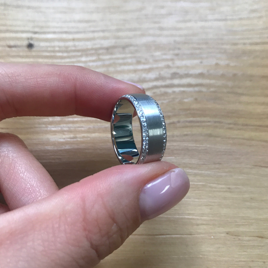 Beveled Edge Diamond Ring – Jewel Princess